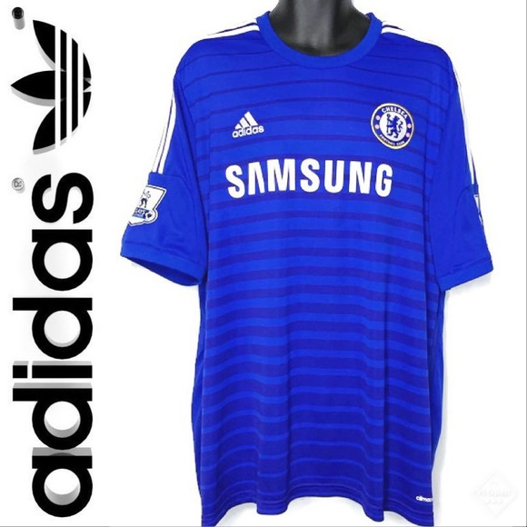 adidas | Shirts | Chelsea Football Blue Adidassamsung Home Jersey ...